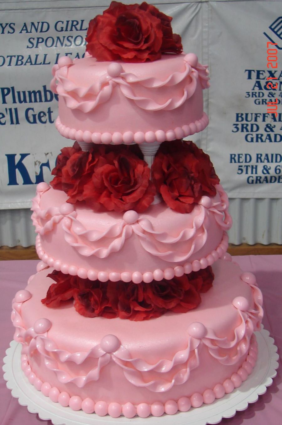 Pink Graduation Cake - CakeCentral.com