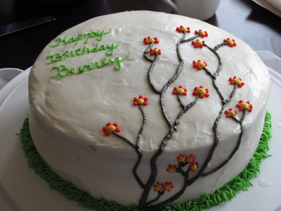 Flower Tree Birthday Cake - CakeCentral.com