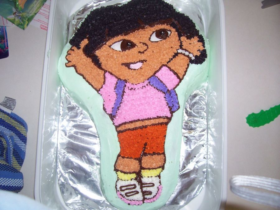 Dora Birthday Cake - CakeCentral.com