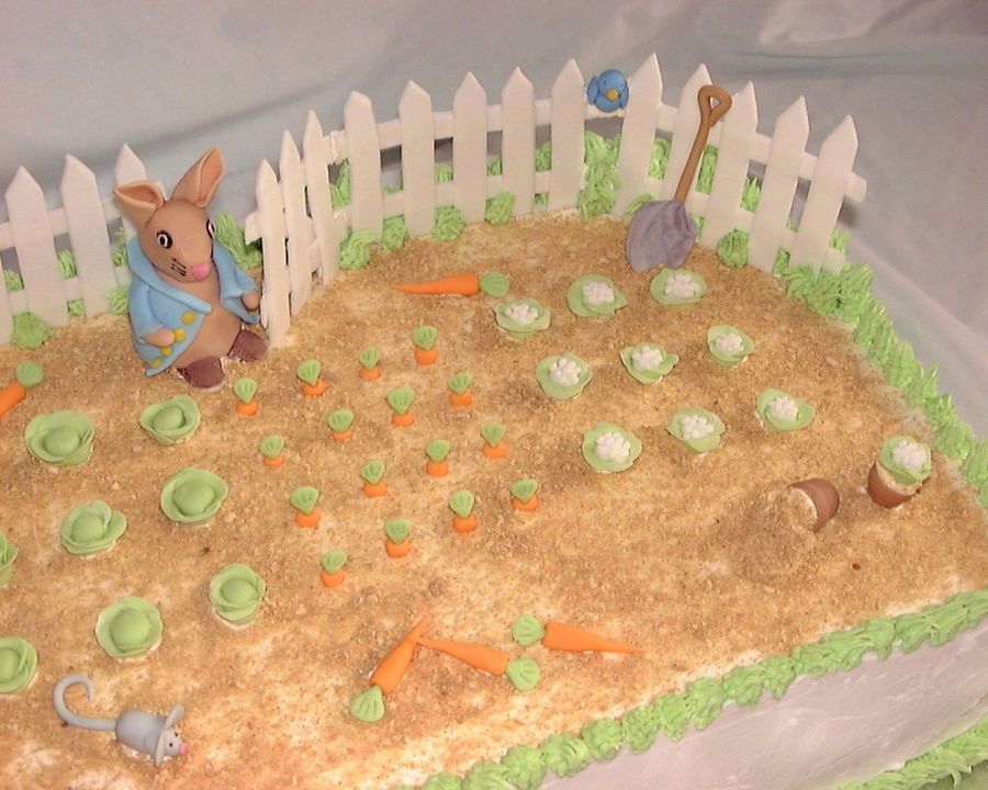 Peter Rabbit Baby Shower Cake - CakeCentral.com