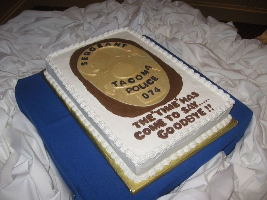 Police Retirement Party - CakeCentral.com