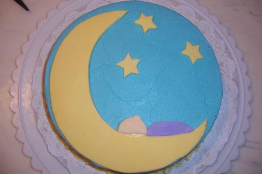 Baby Sleeping On The Moon - CakeCentral.com