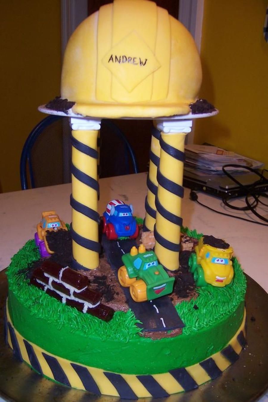 Construction Hat Tier - CakeCentral.com