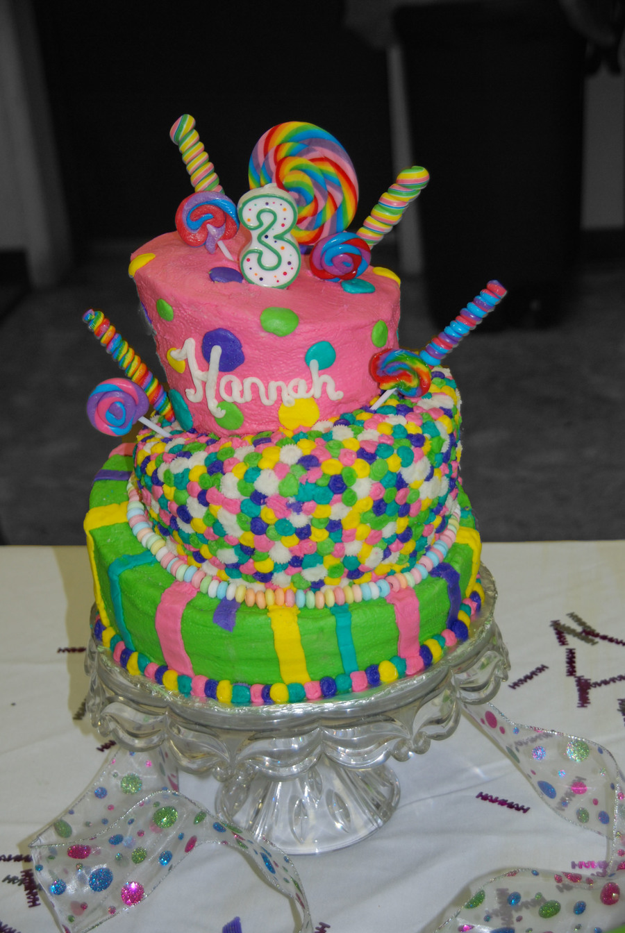 Candy Theme 3Rd Birthday - CakeCentral.com