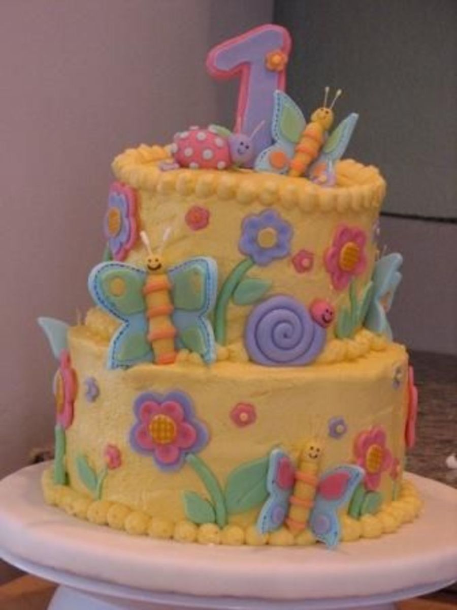 Grace's 1St Birthday Cake - CakeCentral.com