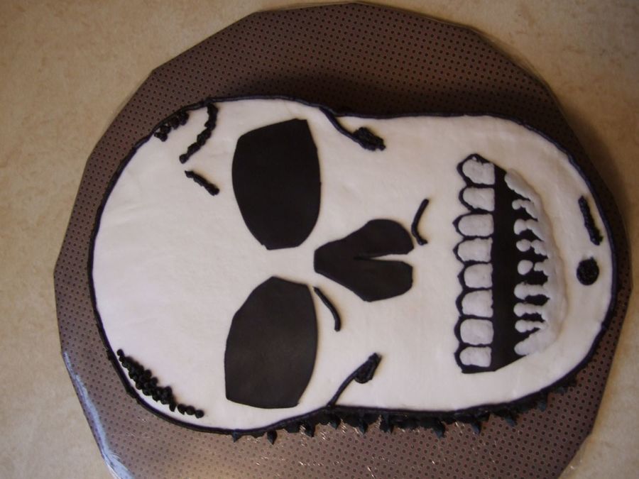 Skeleton Birthday Cake - CakeCentral.com