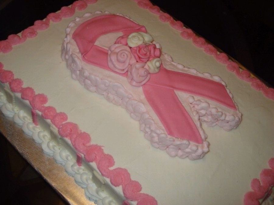 Breast Cancer Ribbon Cake - CakeCentral.com