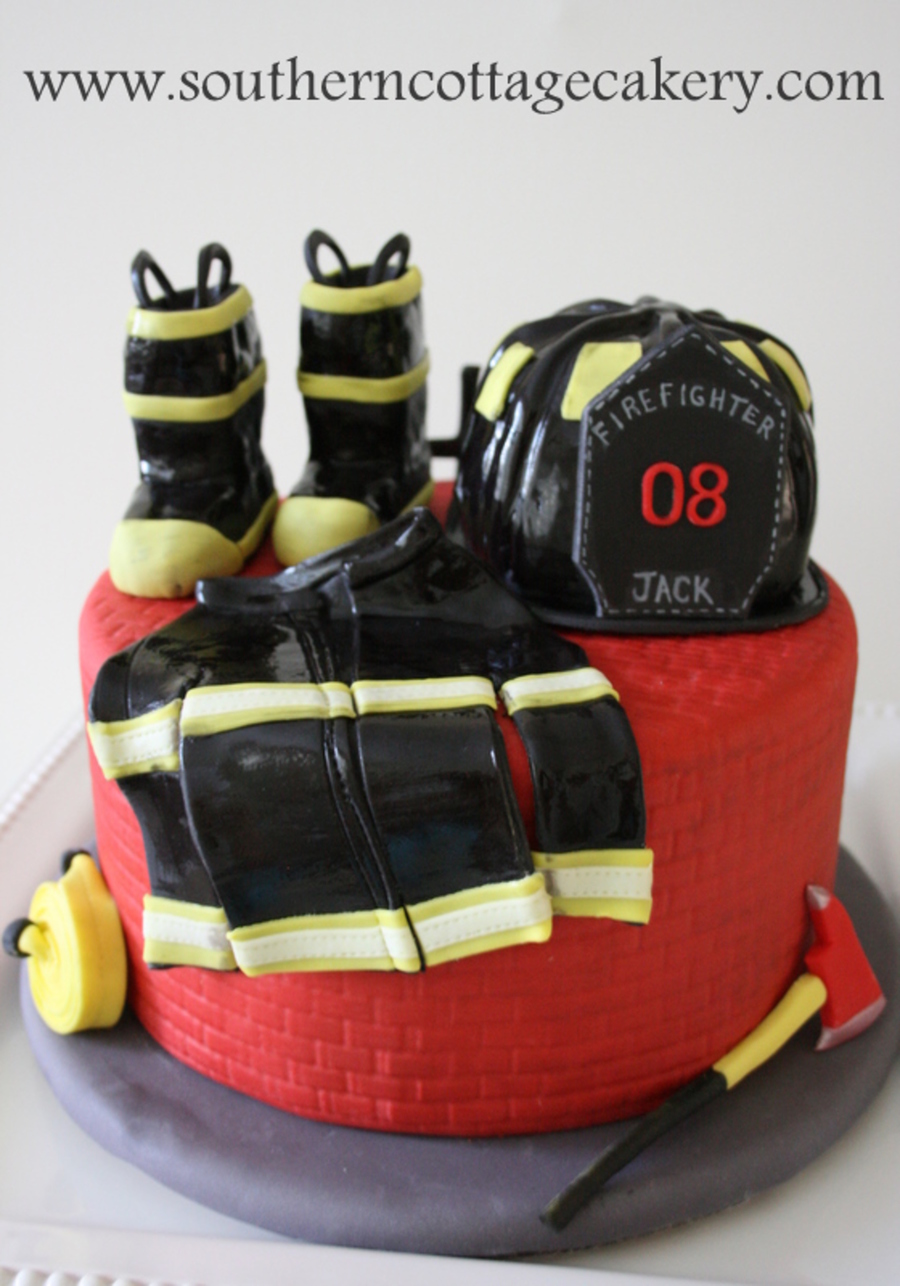 Firefighter Jacks Bday Cake - CakeCentral.com