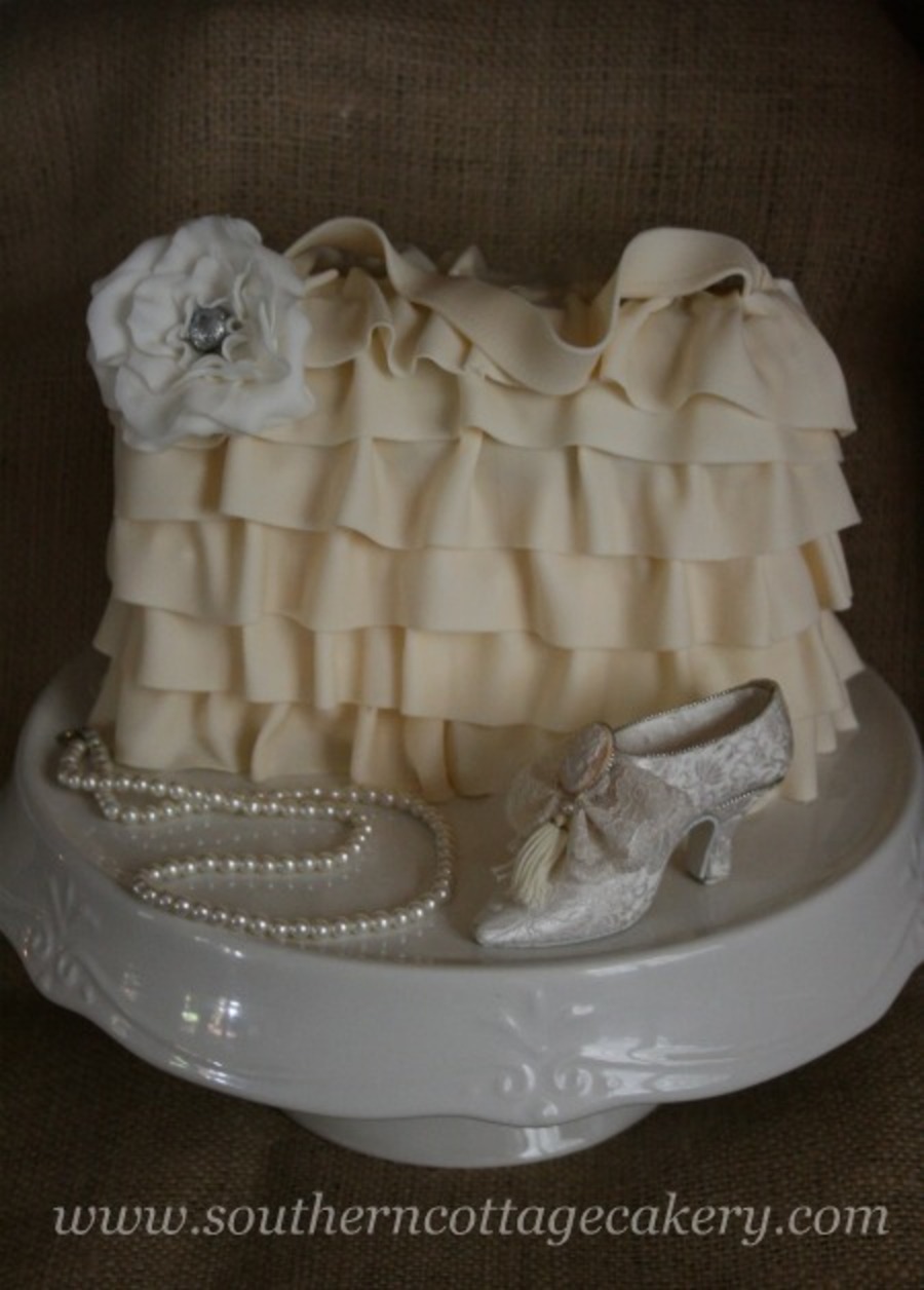 Ruffle Purse Cake - CakeCentral.com