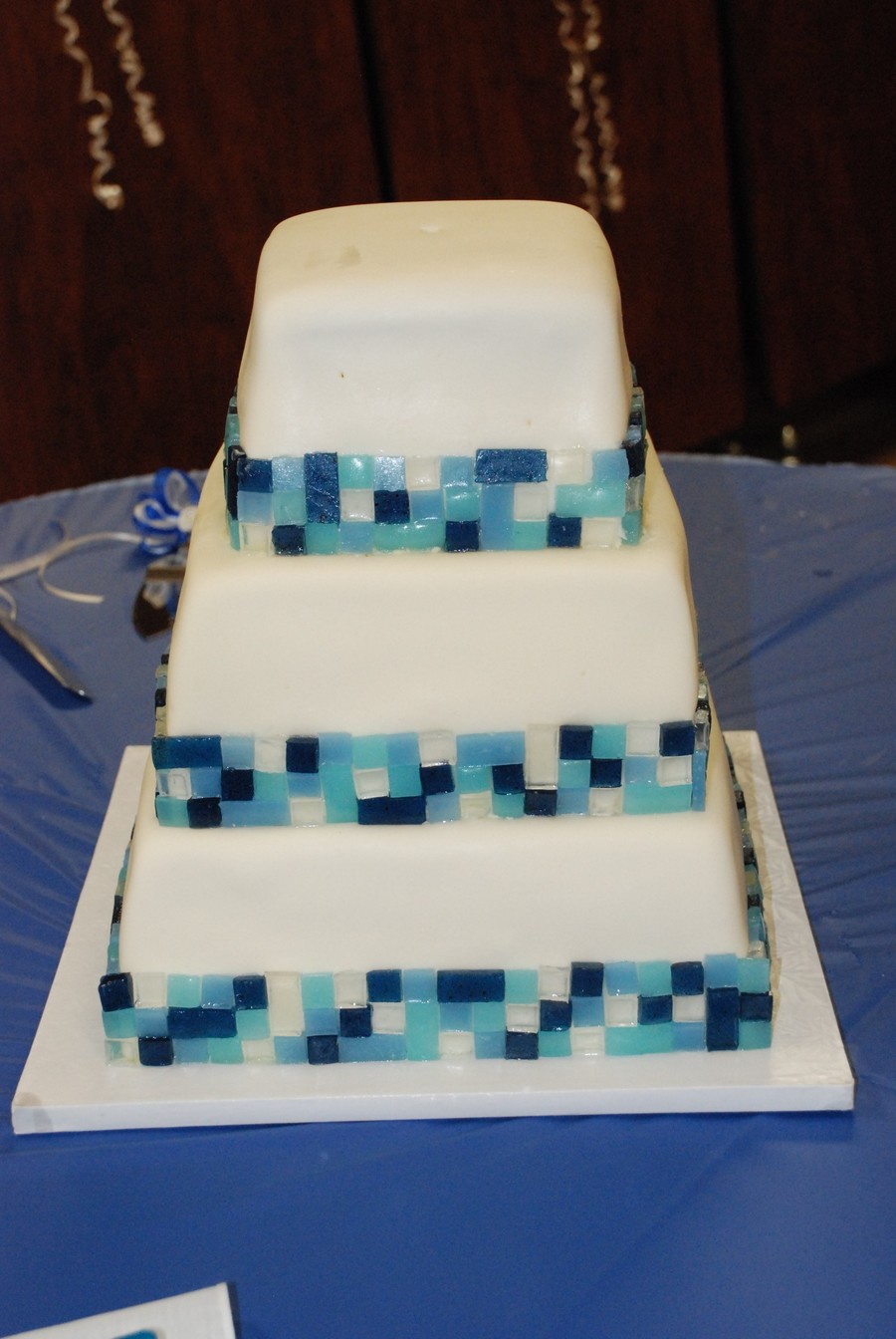 Blue Tile Mosaic - CakeCentral.com