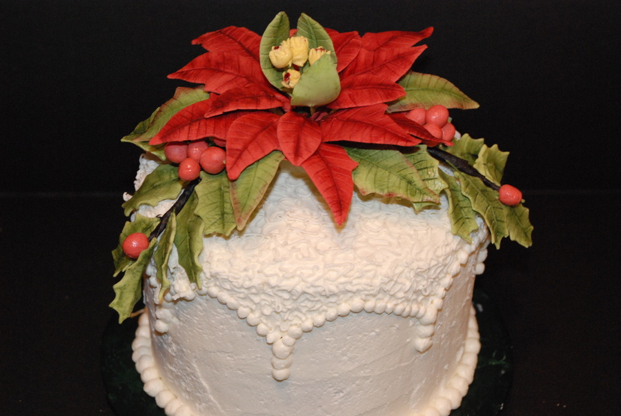 Pointsettia Anniversary - CakeCentral.com