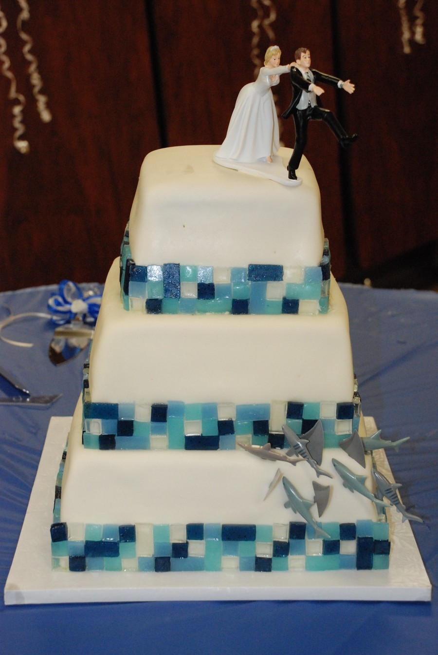 Blue Tile Mosaic - CakeCentral.com