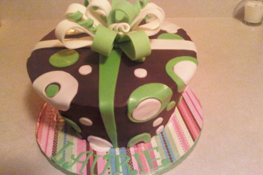 Chocolate Slanted Cake - CakeCentral.com