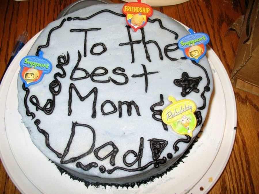 Practice Cake For Mom And Dad - CakeCentral.com