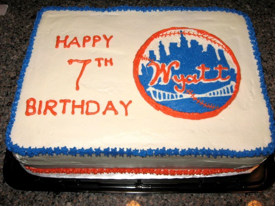 Ny Mets Baseball Cake - CakeCentral.com