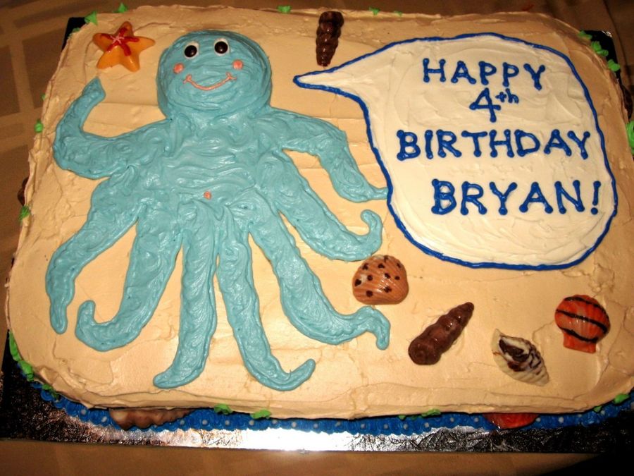 Octopus Cake - CakeCentral.com