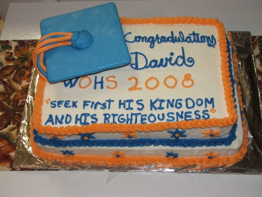 David's Graduation Cake - CakeCentral.com