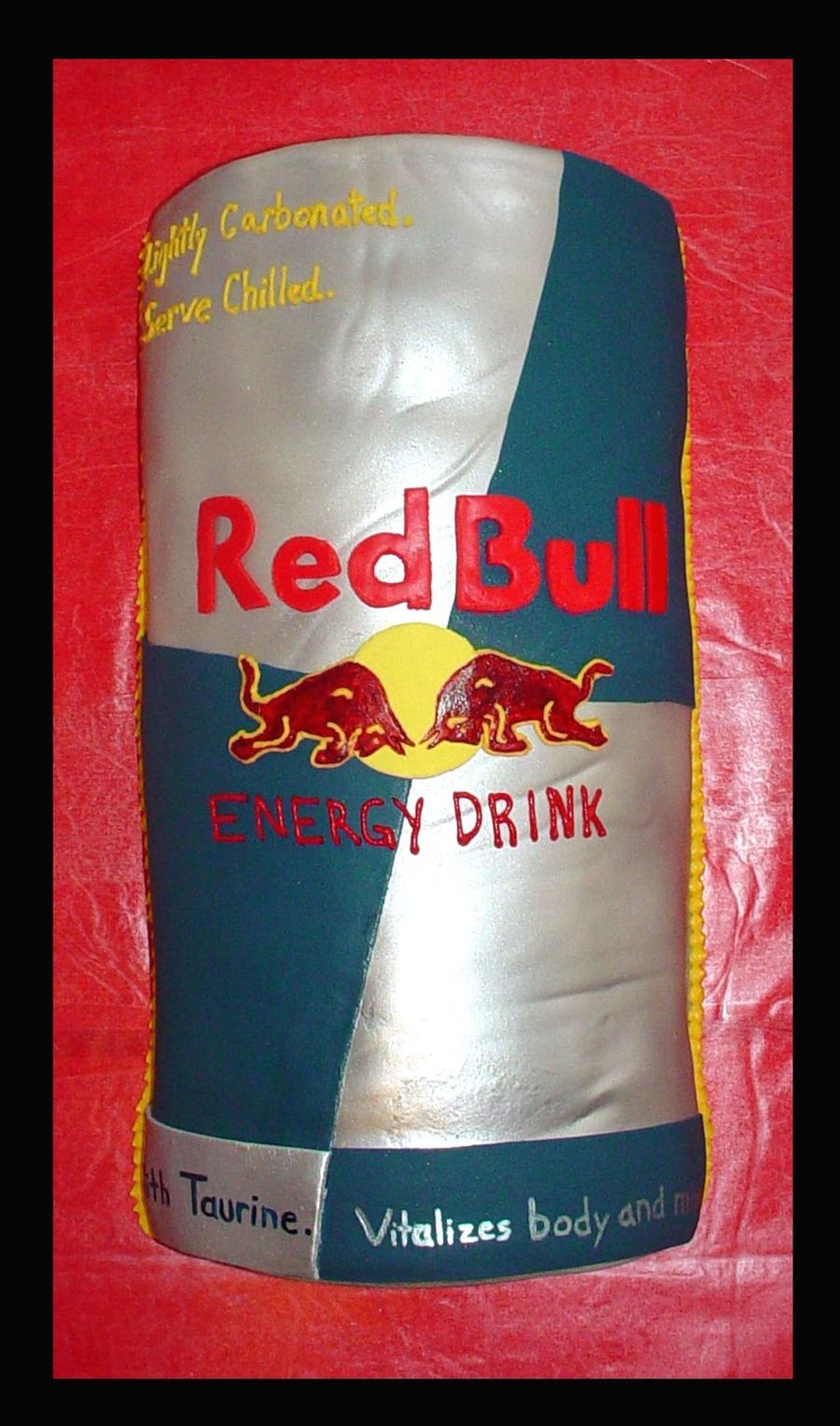 Red Bull Can Cake - CakeCentral.com