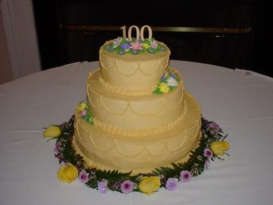 Big 100Th Birthday Cake - CakeCentral.com