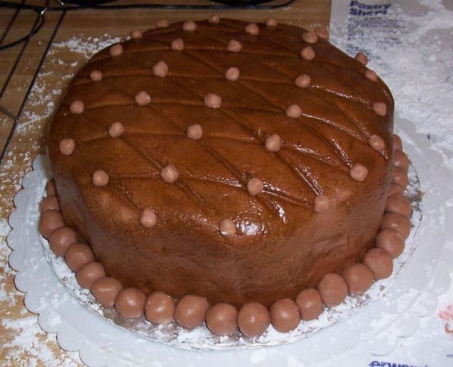 Chocolate Fondant In Quilted Pattern - CakeCentral.com