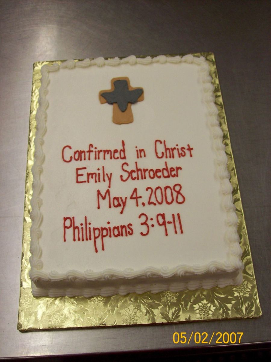 Confirmation Cake - CakeCentral.com