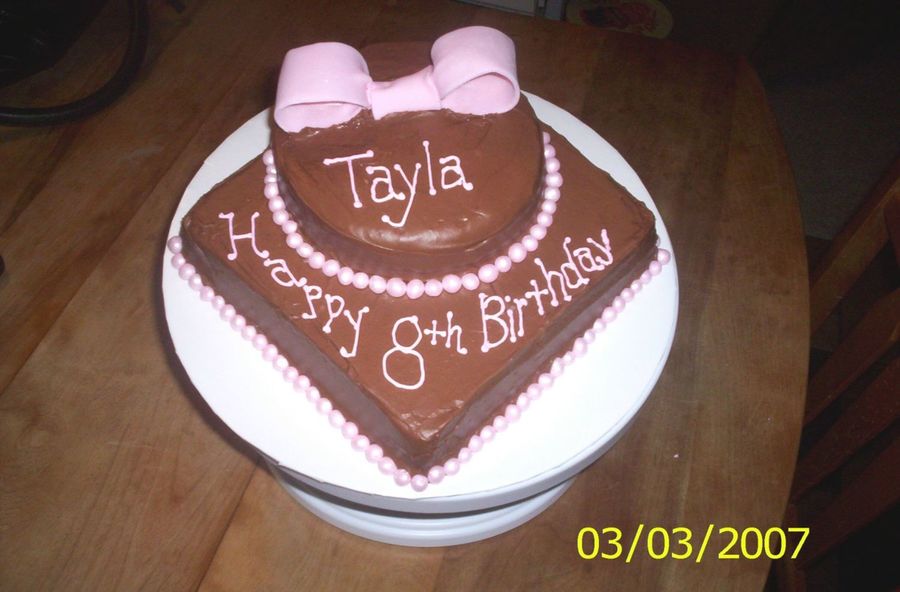 Birthday Cake With Fondant Accents - CakeCentral.com