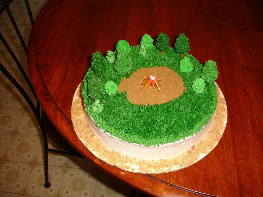 Camping Cake - CakeCentral.com