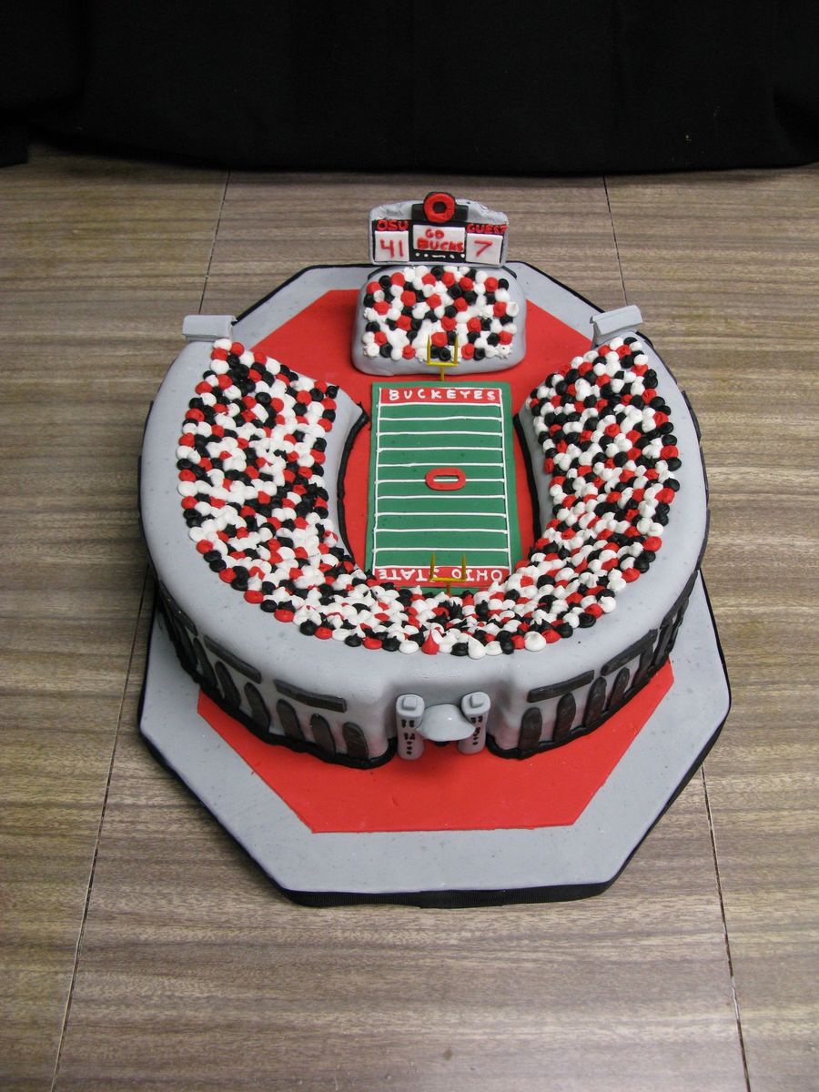 Ohio State Grooms Cake - CakeCentral.com