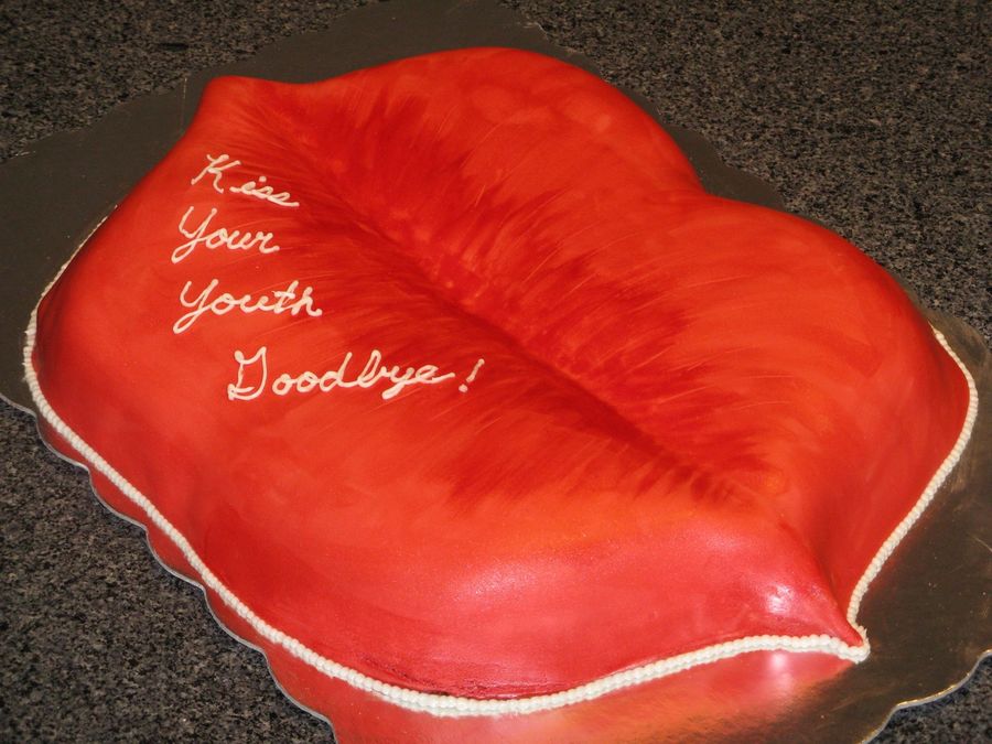 Kiss Your Youth Goodbye - CakeCentral.com
