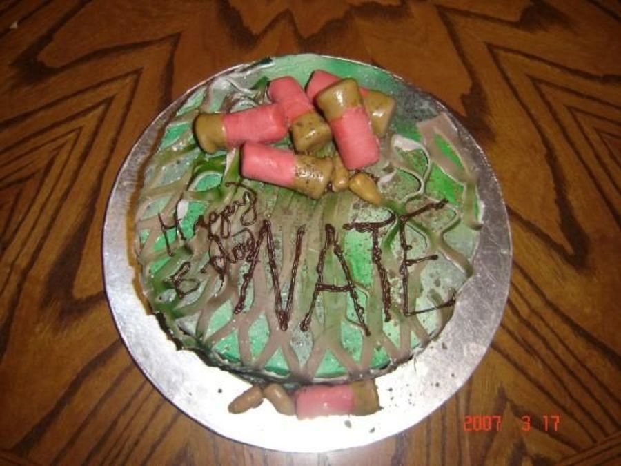 Camo And Shotgun Shells - CakeCentral.com