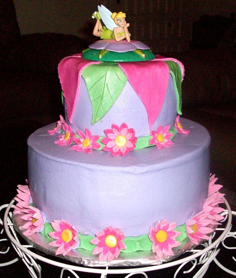 Tinkerbell Round Fondant - CakeCentral.com