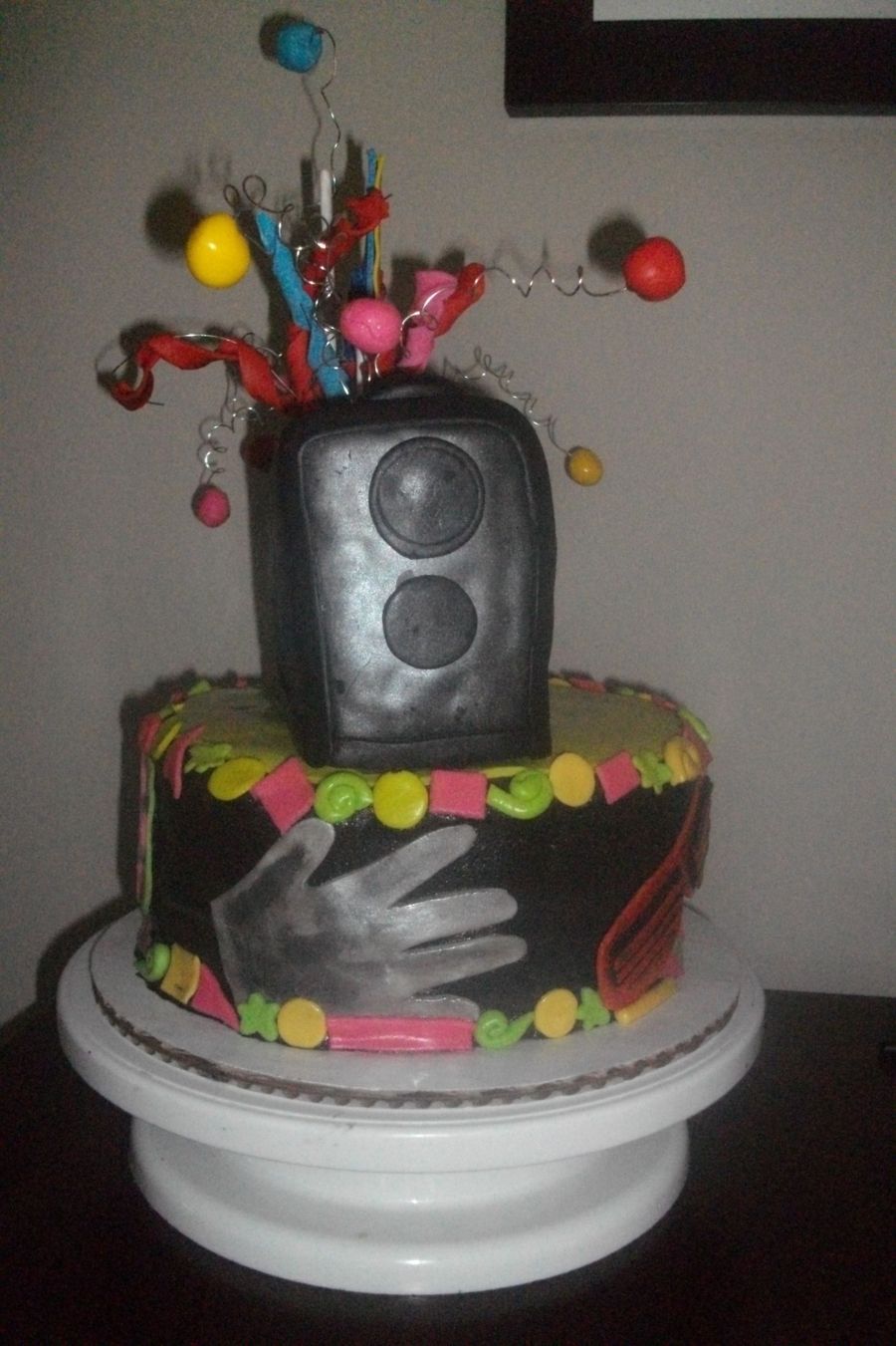 80's Theme Party Cake - CakeCentral.com