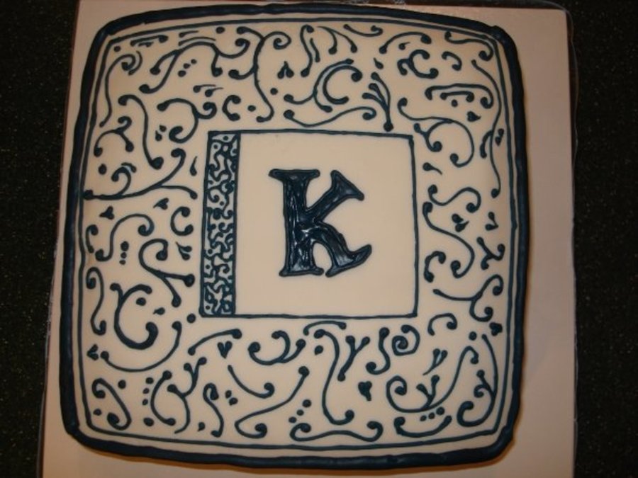 Initial For A Bridal Shower - CakeCentral.com