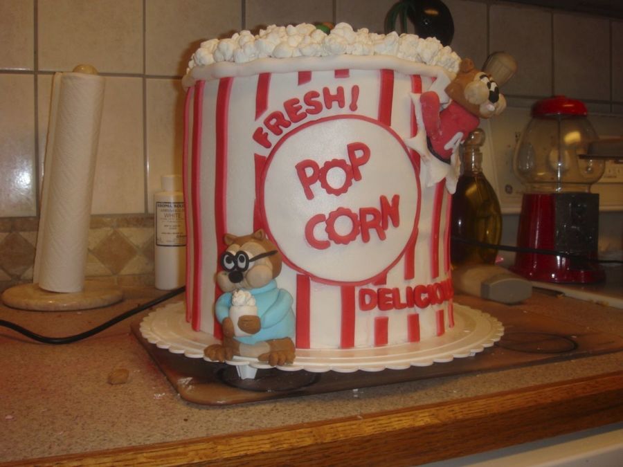 Alvin & The Chipmunks Popcorn Cake - CakeCentral.com