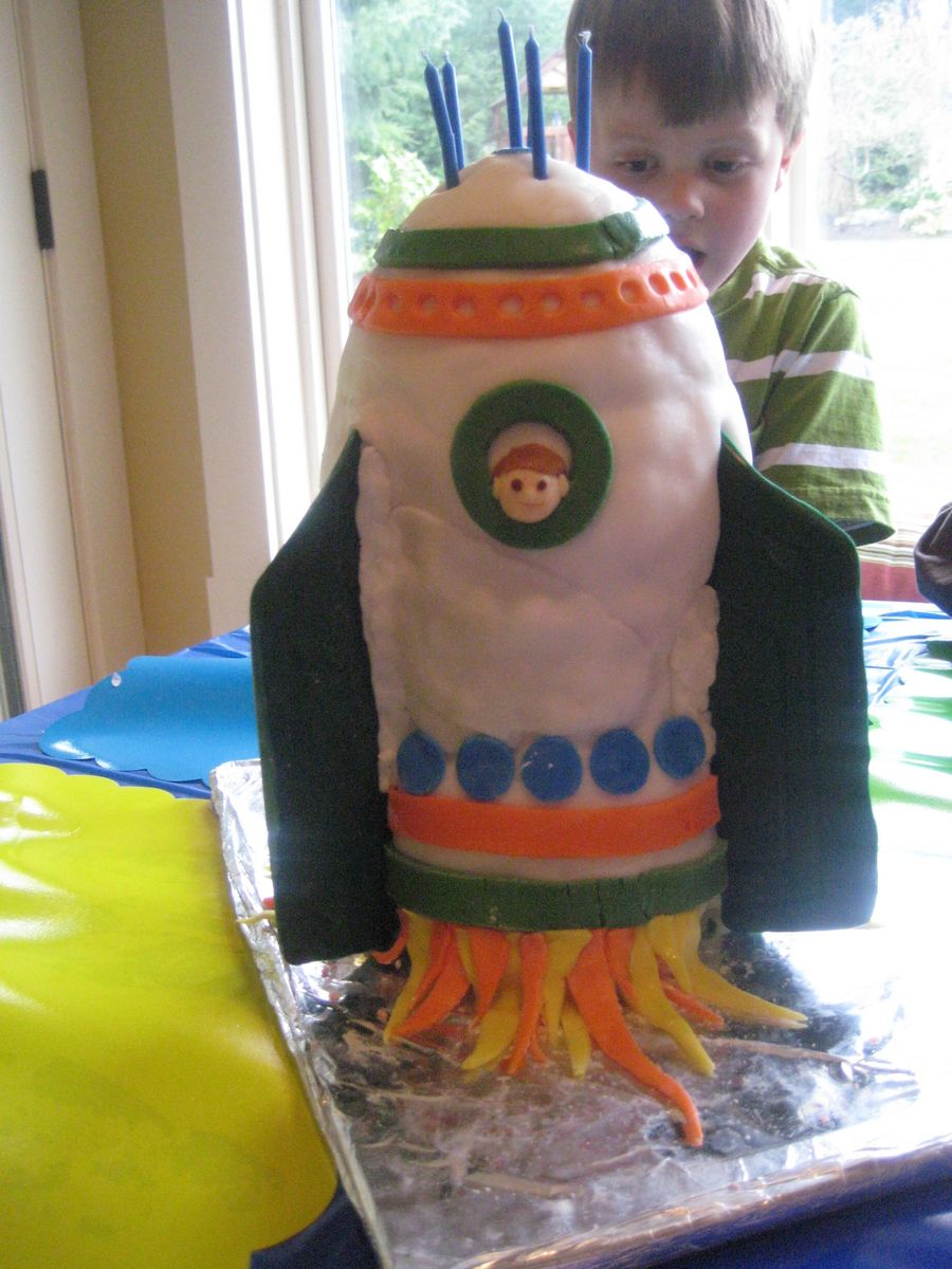 Space Rocket Cake - CakeCentral.com