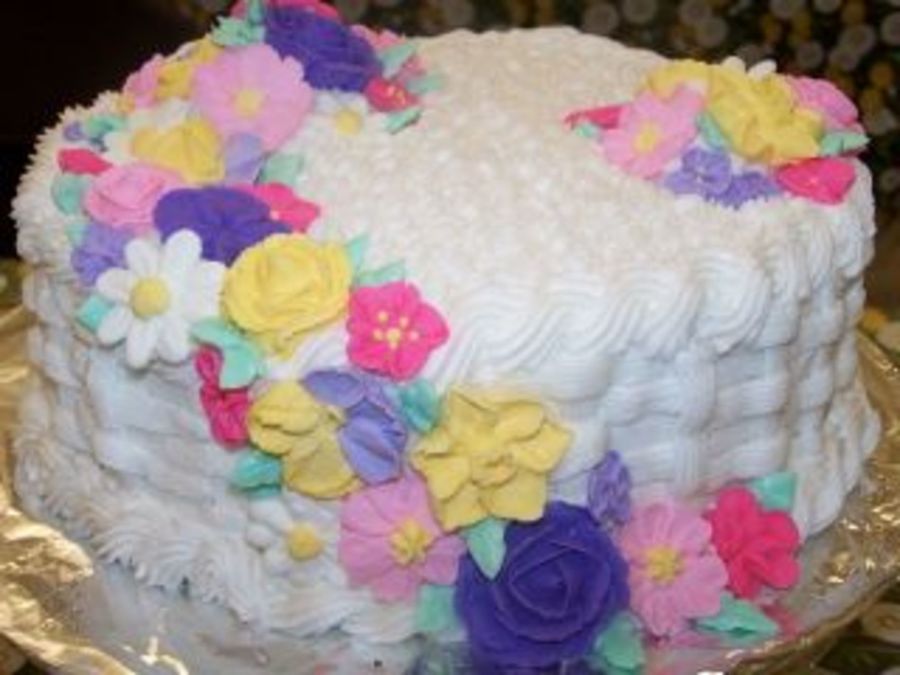Wilton 2 Flower Cake - CakeCentral.com