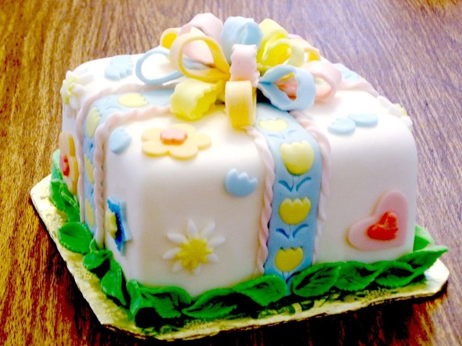 Fondant Package Cake - CakeCentral.com