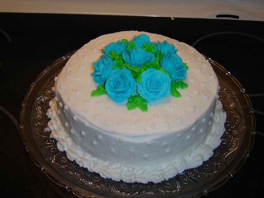 Simple Anniversary Cake - CakeCentral.com