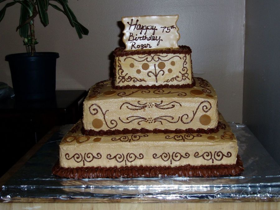 3 Tier Birthday Cake - CakeCentral.com