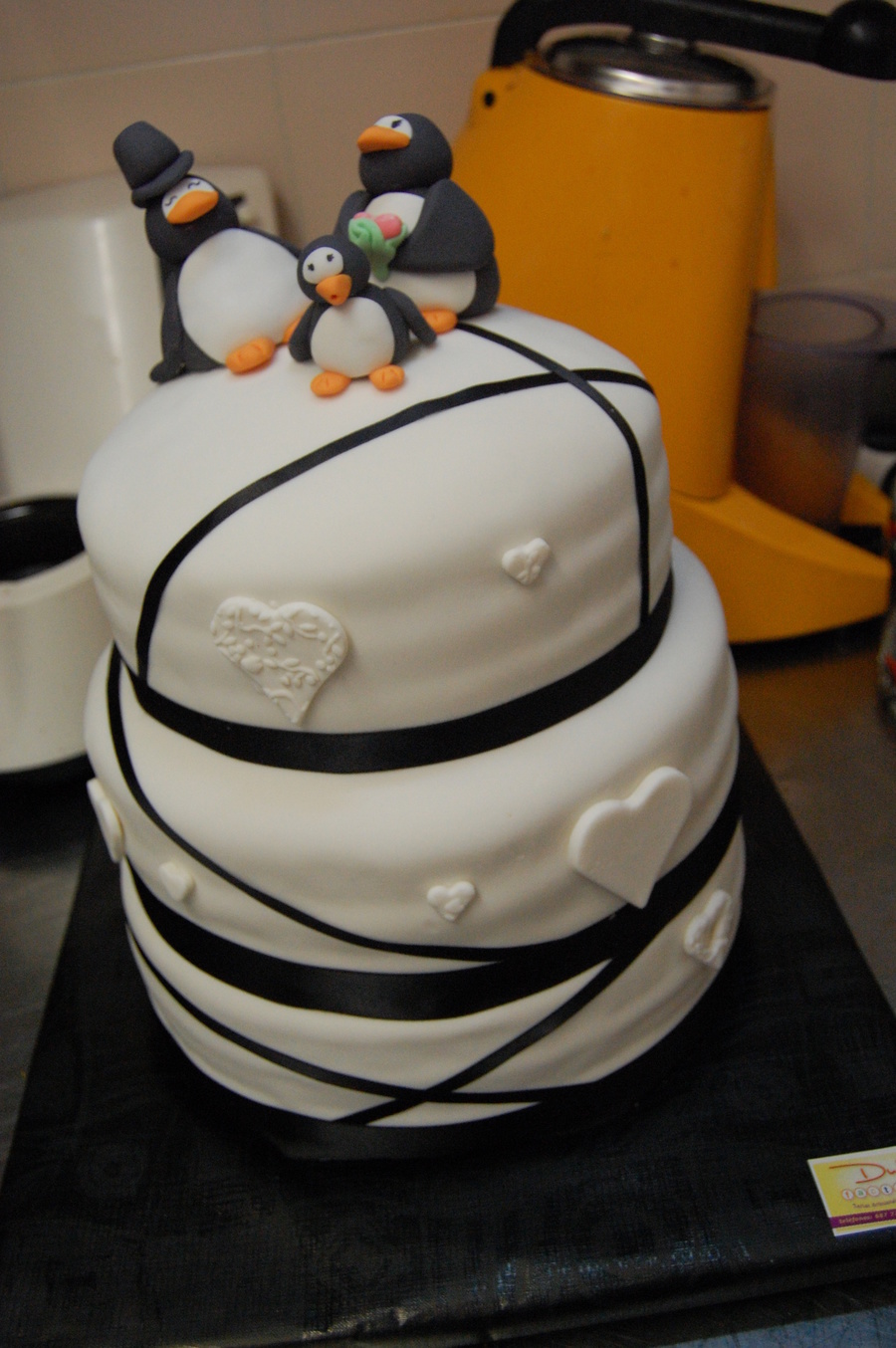 Penguin Wedding Cake - CakeCentral.com
