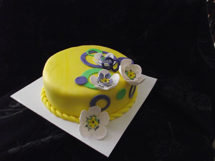 Mmf/ Fantasy Flower 30Th Birthday Cake - CakeCentral.com