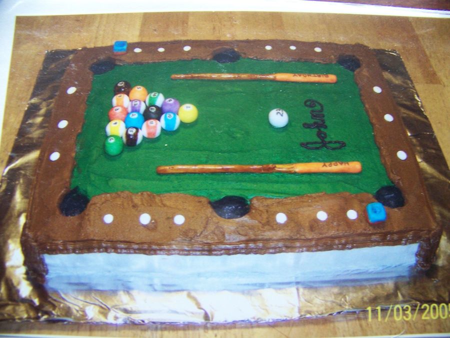 Pool Table - CakeCentral.com