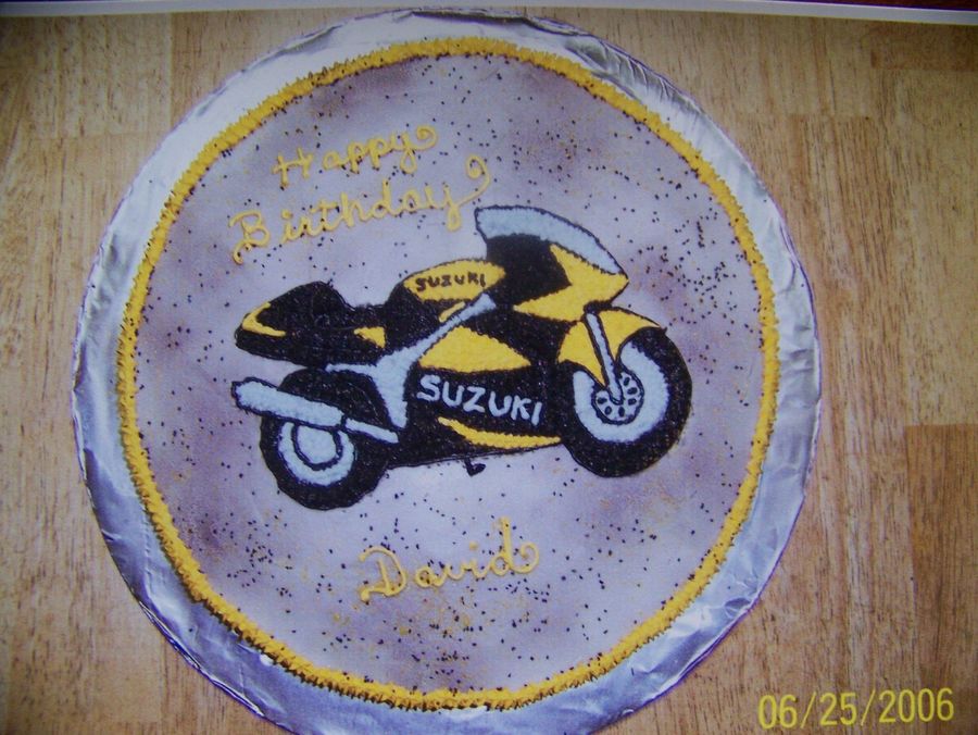 Suzuki Motorcycle - CakeCentral.com