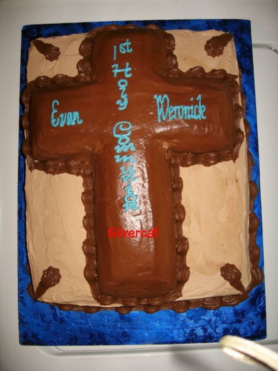 Evan's Communion - CakeCentral.com