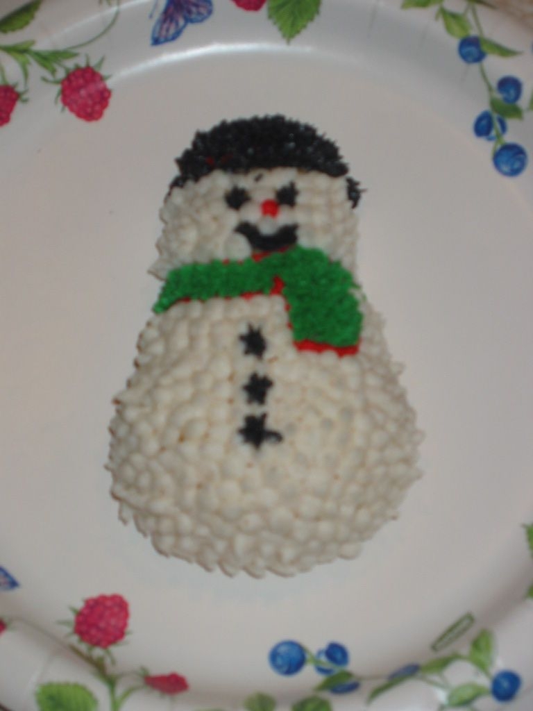 Mini Snowman - CakeCentral.com