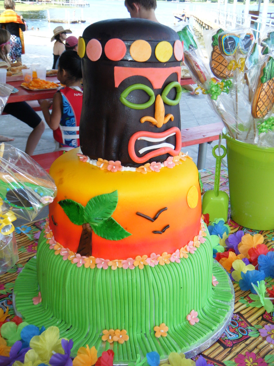 Luau Cake - CakeCentral.com