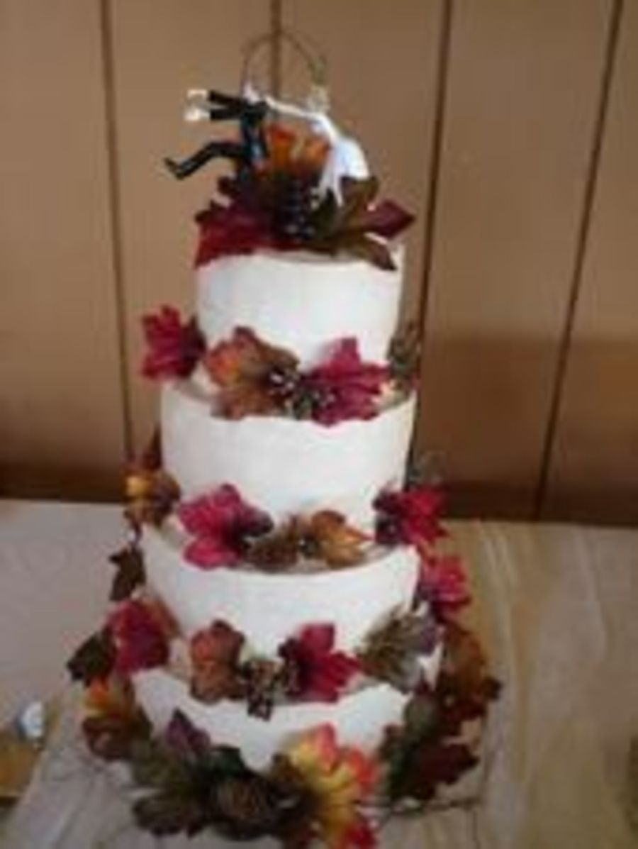 Autumn Wedding Cake - CakeCentral.com