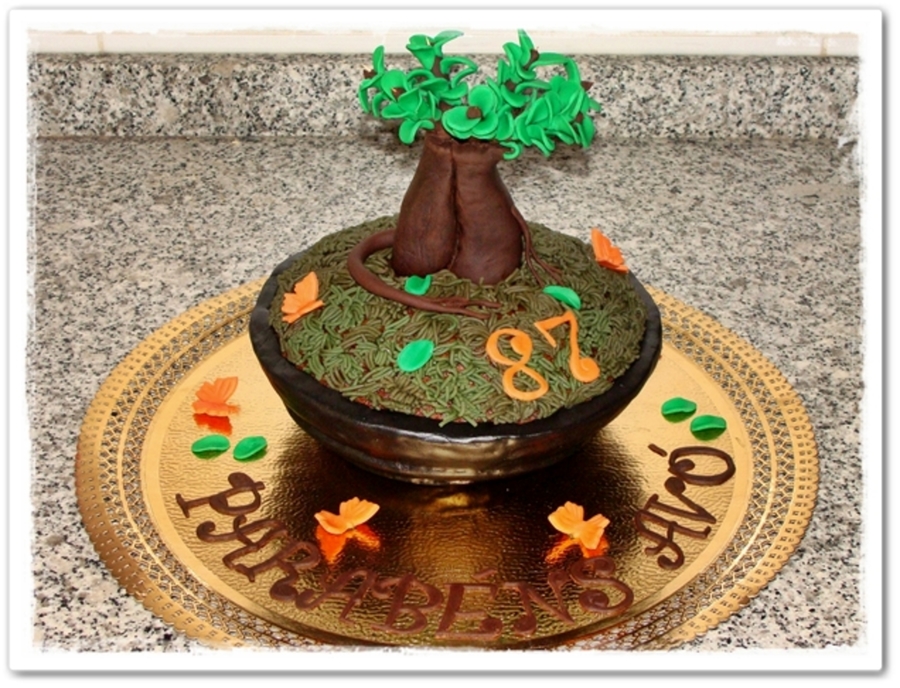 Ginseng Bonsai Cake - CakeCentral.com