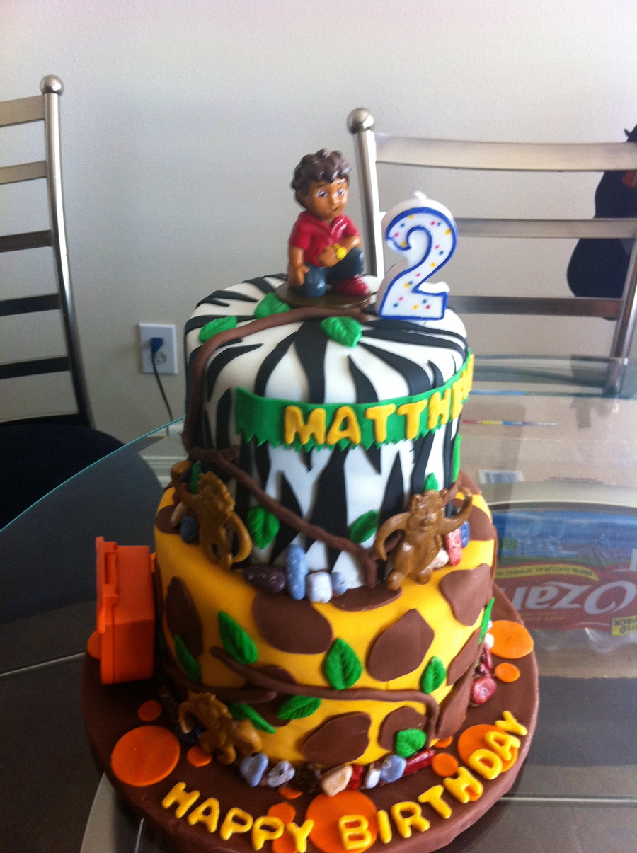 Go Diego Birthday Cake - CakeCentral.com