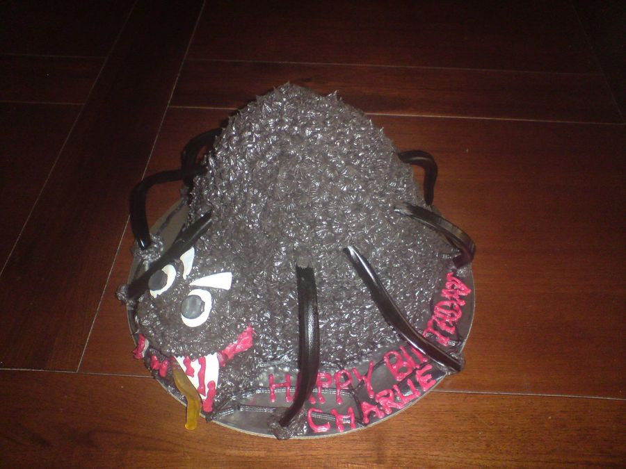 Scary Spider - CakeCentral.com